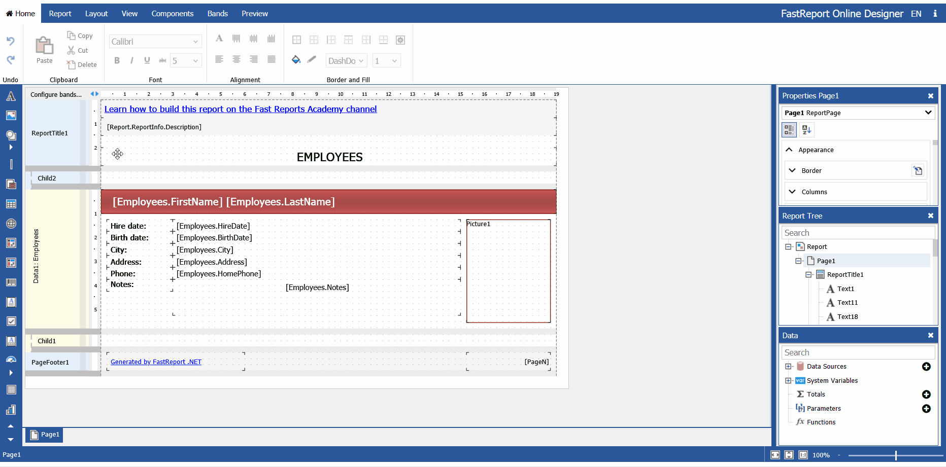 バージョン 2025.2 | FastReport .NET
